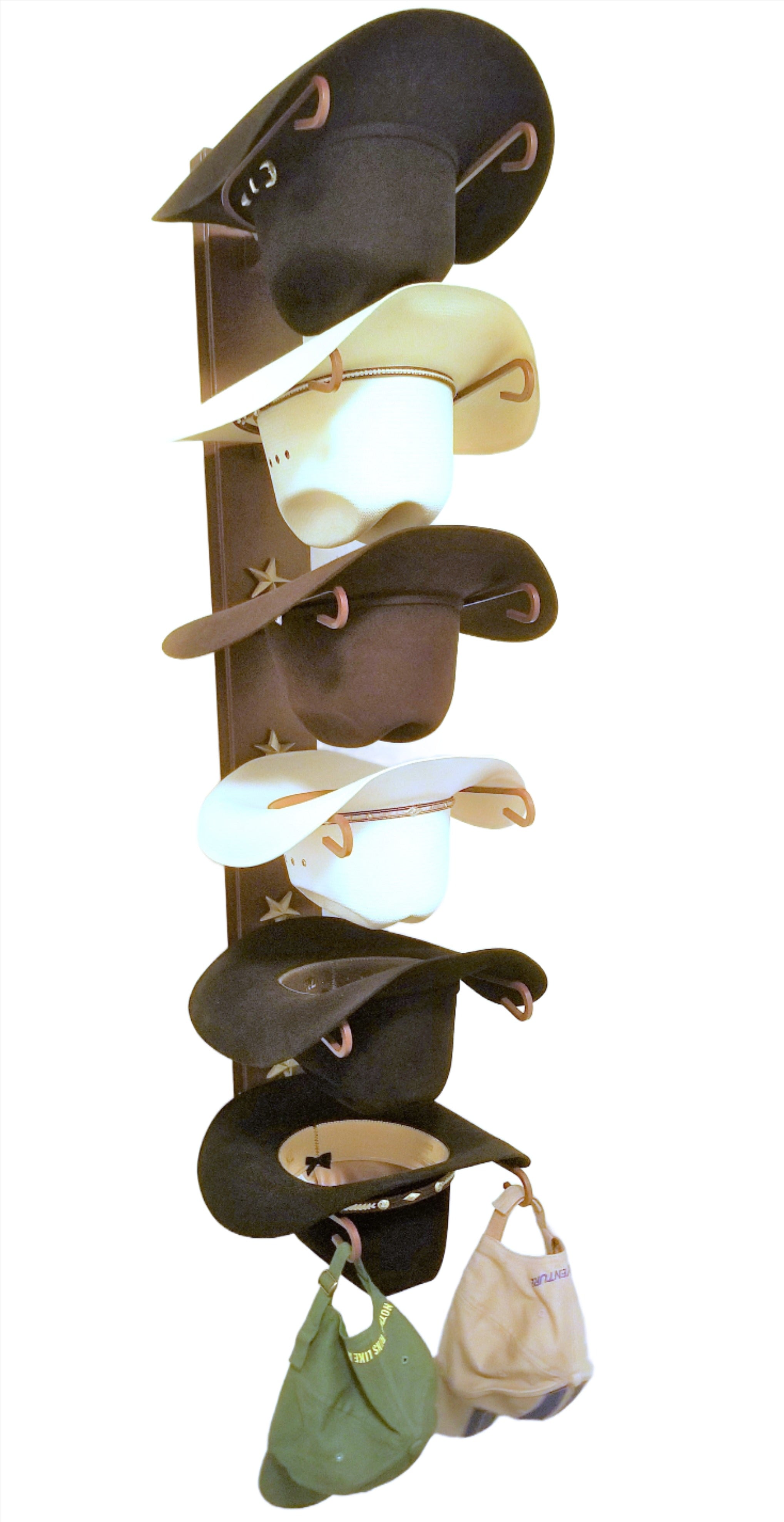 American Made Cowboy Hat Holder STAR 886 CT 6 Tier Hat Rack